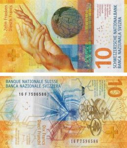 Nový vzor 10 CHF v oběhu | Směnárna MIFIN s.r.o.